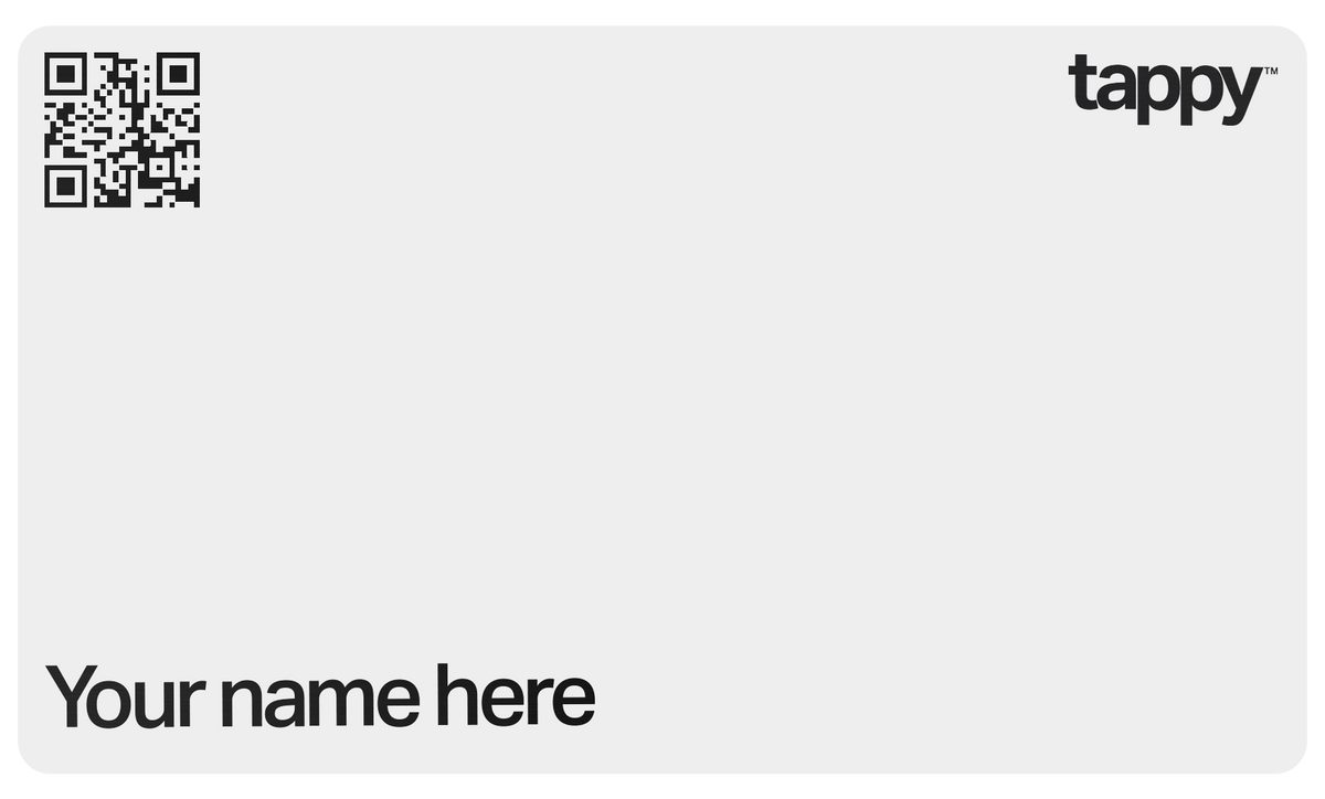 Tappy Card White